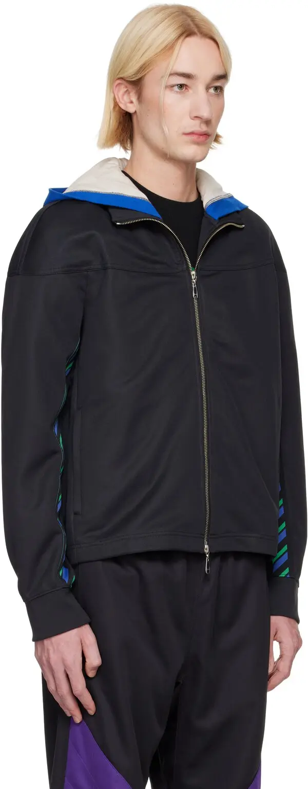 Asics Novalis Black Styrax Track Jacket In 001 Anthracite - 60